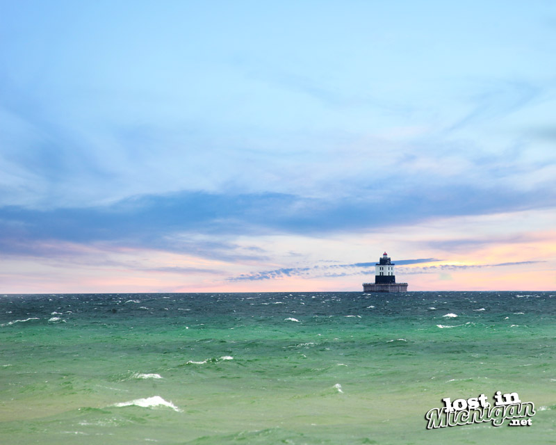 The Solitude of Poe Reef Lighthouse - Lost In Michigan